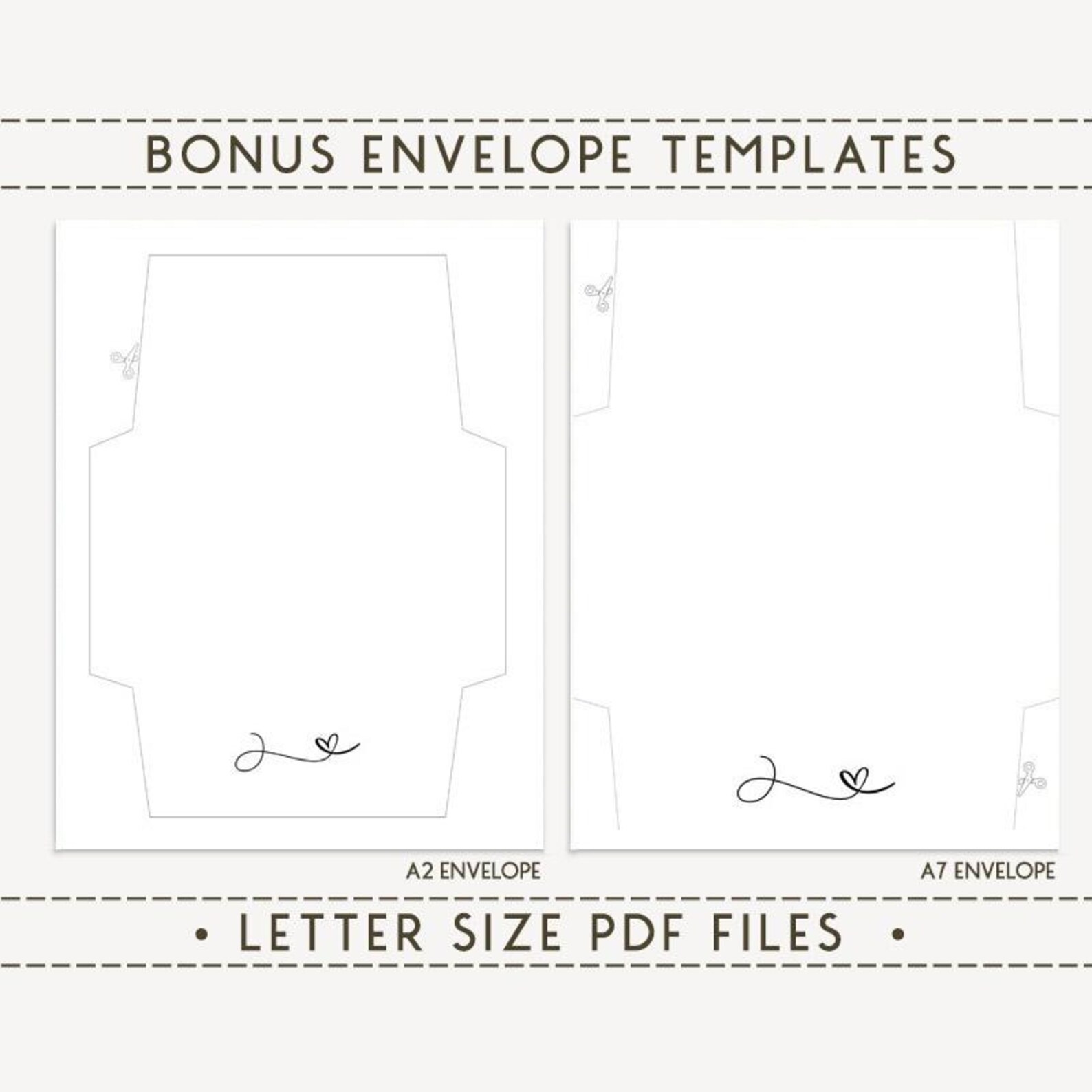 Happy Birthday Printable Card and Envelope / Instant Download PDF ...