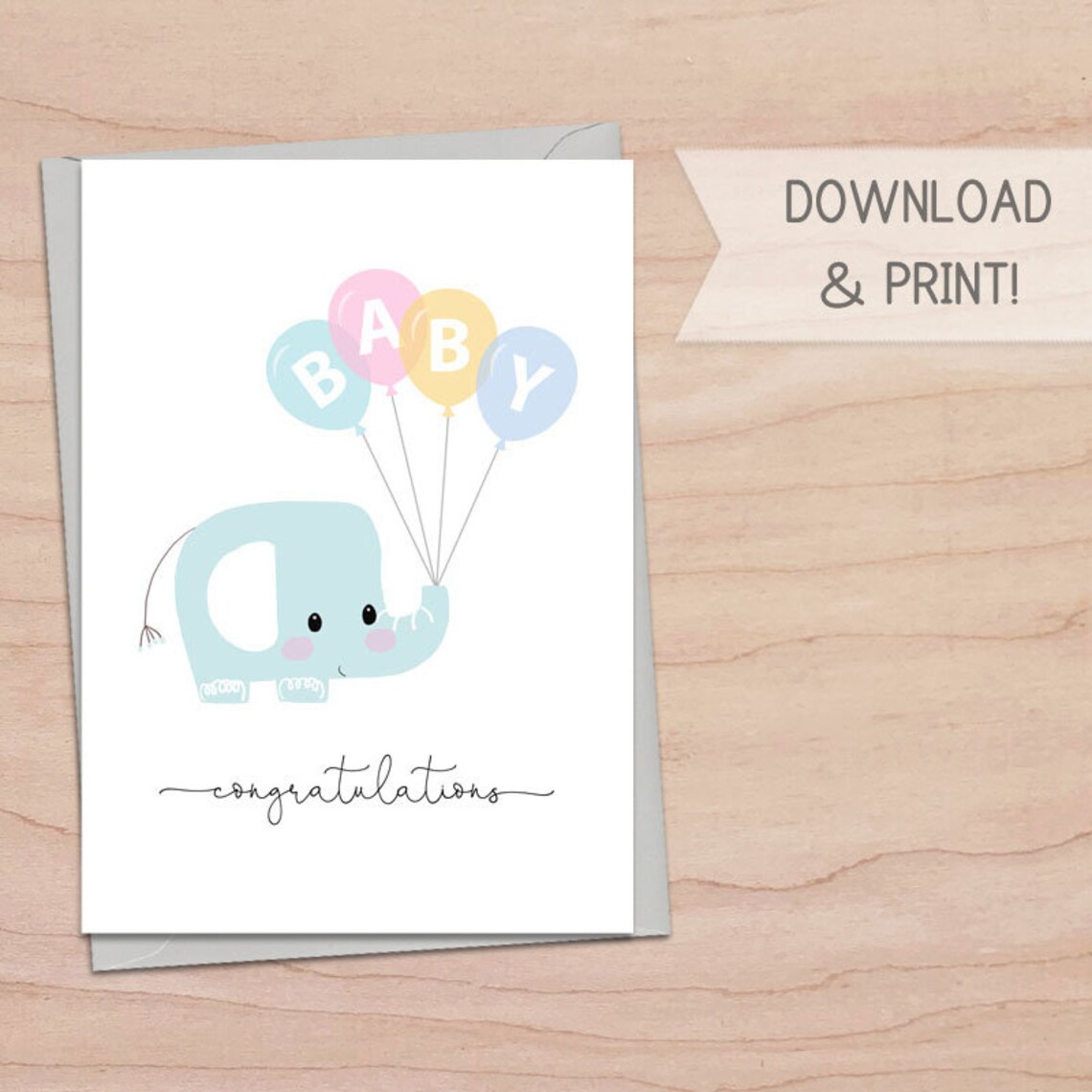 Congratulations Printable Card / Instant Download PDF / New - Etsy