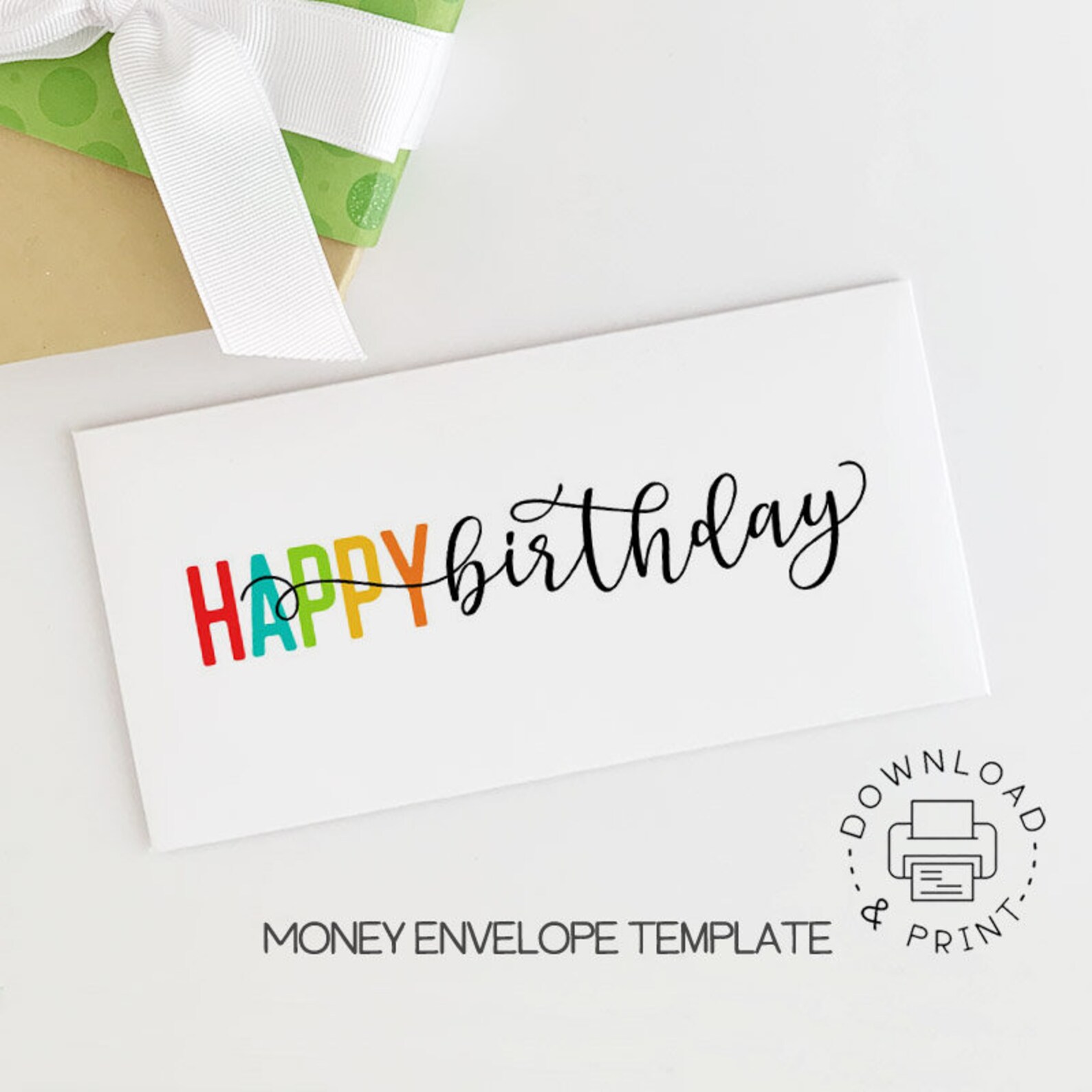 Printable Birthday Money Gift Envelope / Instant Download PDF - Etsy