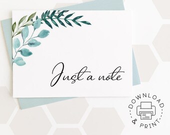 Just a Note Card - Etsy