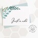 Hello Printable Card / Instant Download PDF / Card Template / Floral ...
