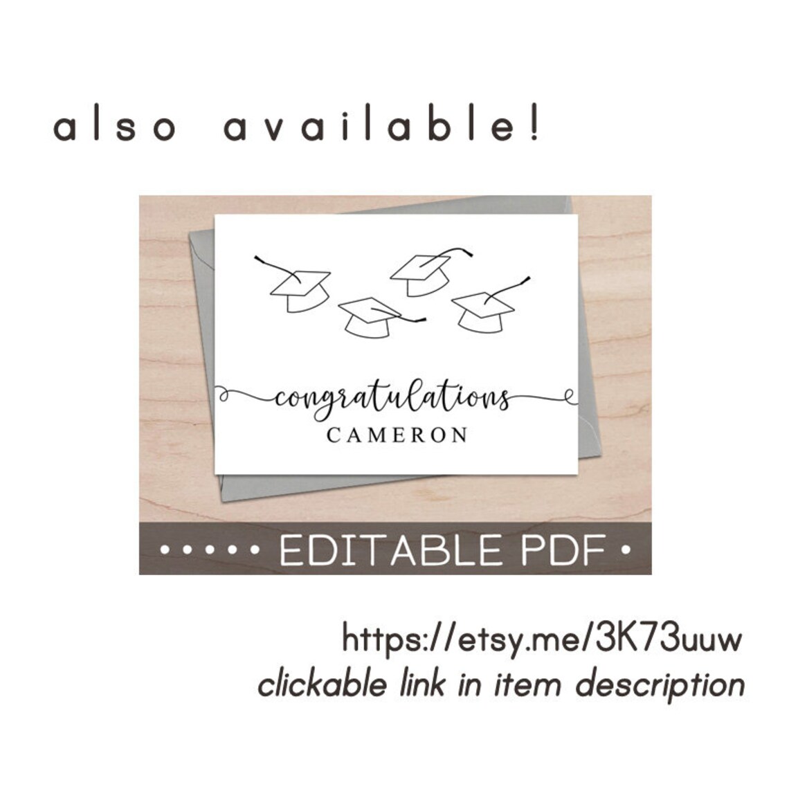 Congratulations Graduation Printable Card / Instant Download | Etsy