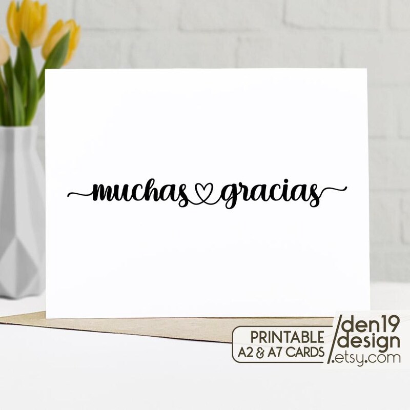 Muchas Gracias - Etsy