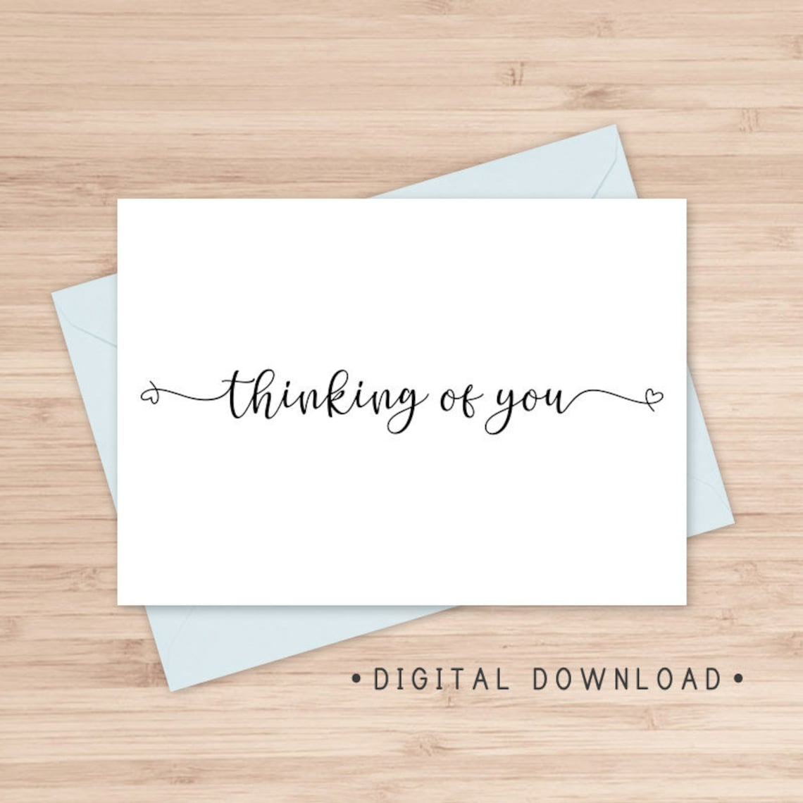 Thinking of You Printable Card / Instant Download PDF / Card | Etsy