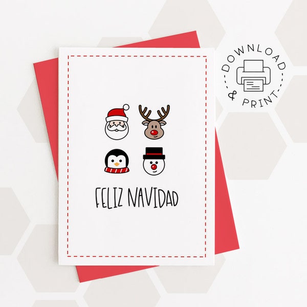 Spanish Holiday Card - Etsy