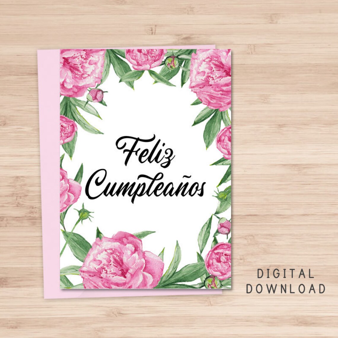 Feliz Cumpleaños / Happy Birthday Printable Card / Instant | Etsy