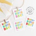 Printable Gift Tags / Happy Birthday Gift Tags / Square Gift Labels in ...