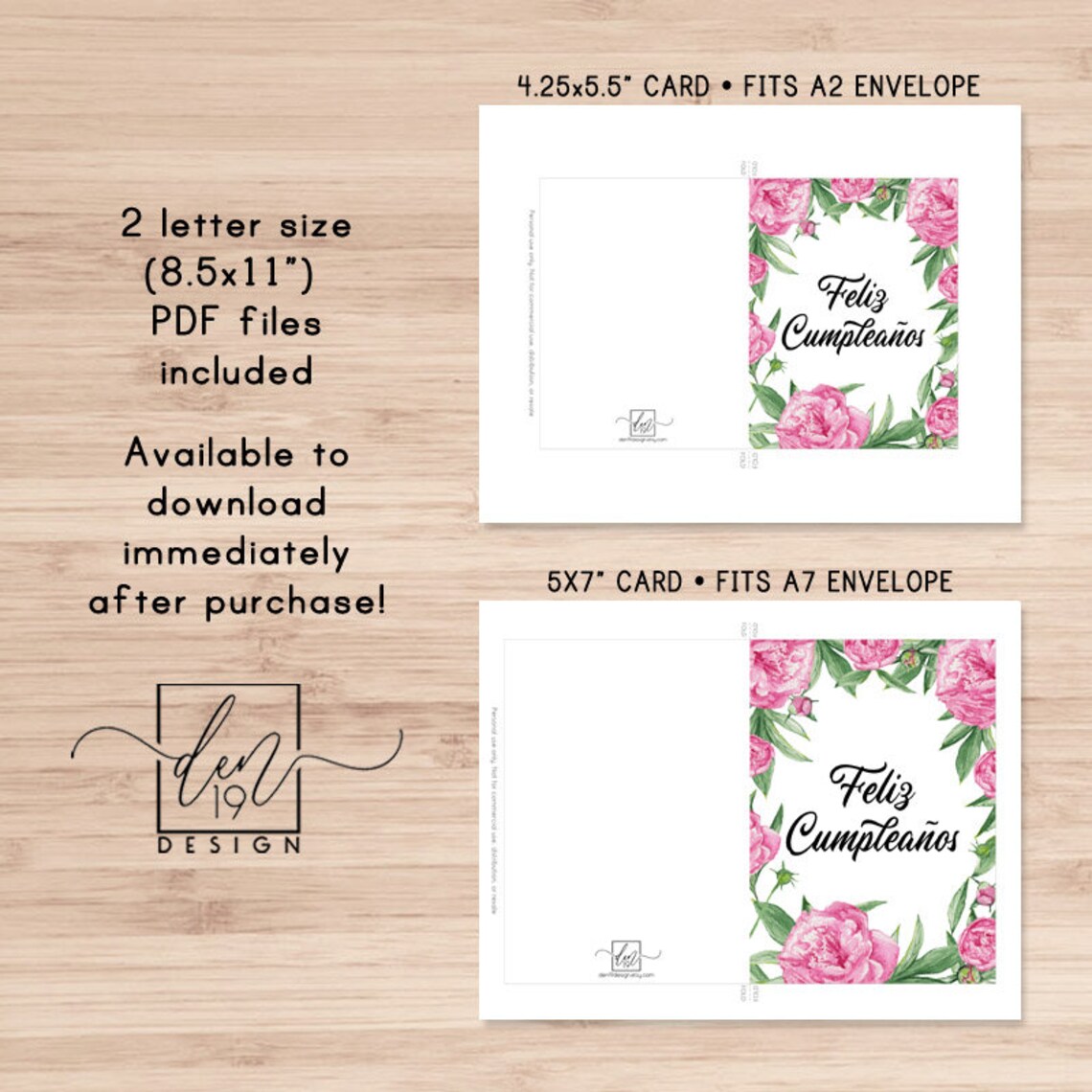 Feliz Cumpleaños / Happy Birthday Printable Card / Instant | Etsy