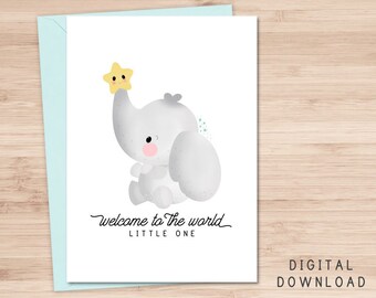 Welcome Little One Printable | Etsy