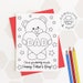 Happy Father's Day Printable Coloring Card / Instant Download PDF / I ...