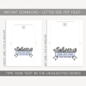 All Occasion Editable & Printable Card / Instant Download PDF ...