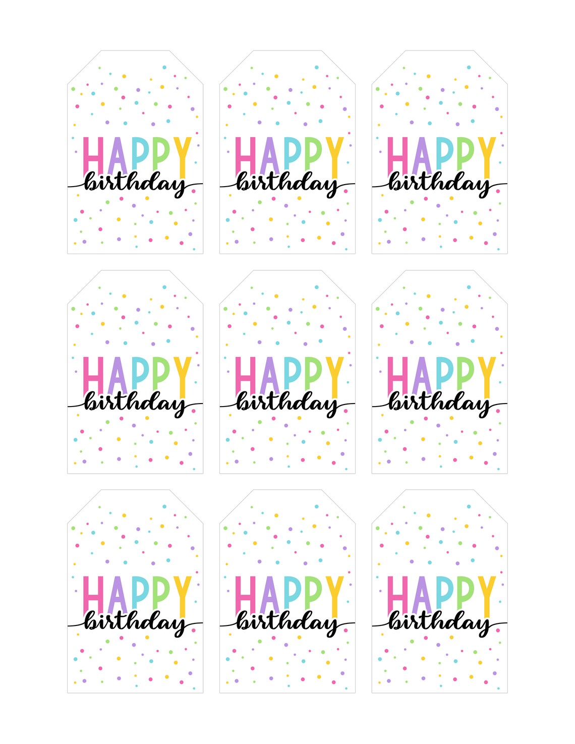 Printable Gift Tags / Happy Birthday Gift Tag / Birthday Gift - Etsy UK