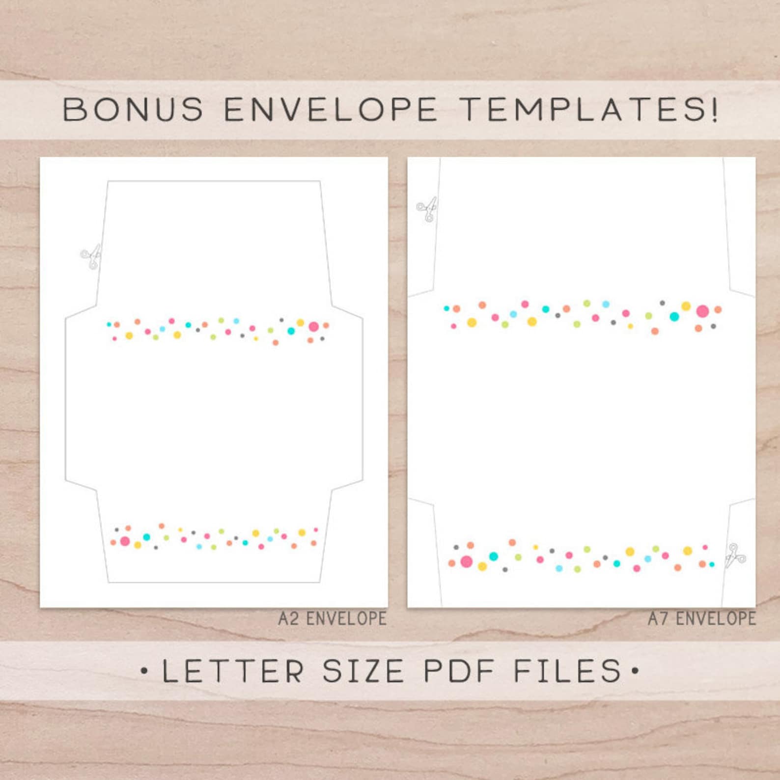 Happy Birthday Printable Card and Envelope / Instant Download - Etsy