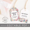 Editable & Printable Halloween Gift Tags / Trick or Treat Favor Tags ...