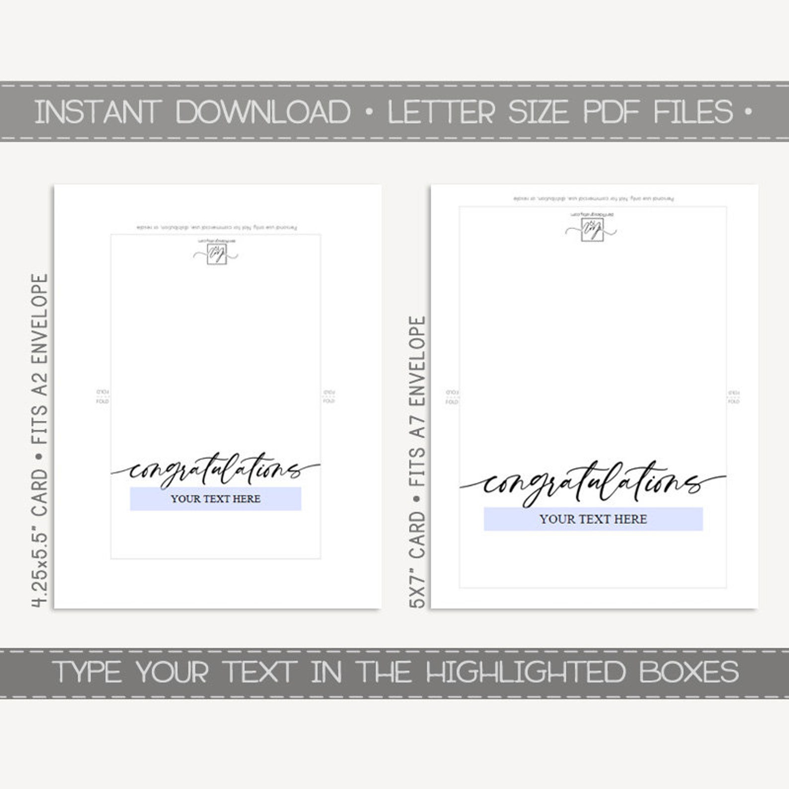 Editable & Printable Congratulations Card / Instant Download - Etsy