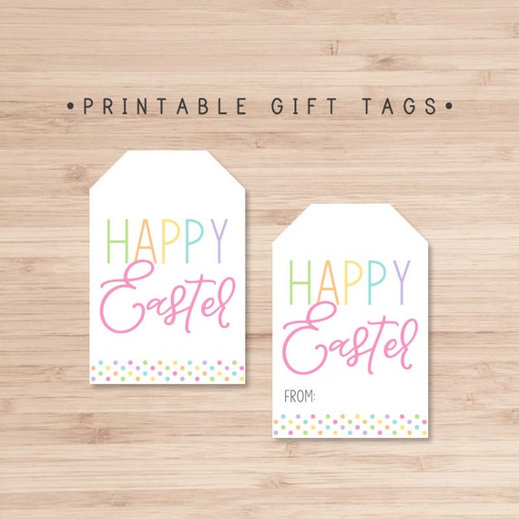 Printable Gift Tags / Easter Gift Tag / Easter Favor Tag | Etsy