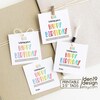 Editable & Printable Gift Tags / Rainbow Favor Tag Template - Etsy