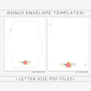 Happy Birthday Printable Card and Envelope / Instant Download PDF ...