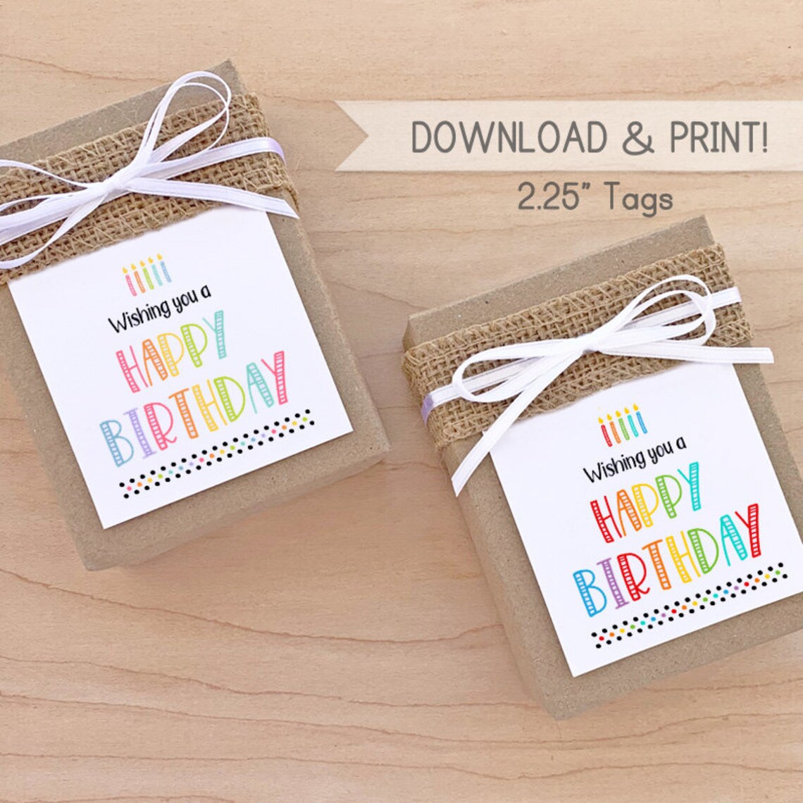 Printable Gift Tags / Happy Birthday Gift Tags / Gift Labels - Etsy