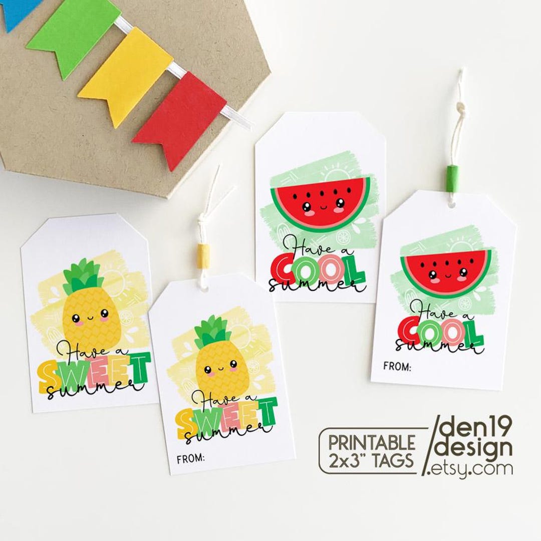 Printable Gift Tags / Have A Sweet Summer & Have A Cool Summer ...
