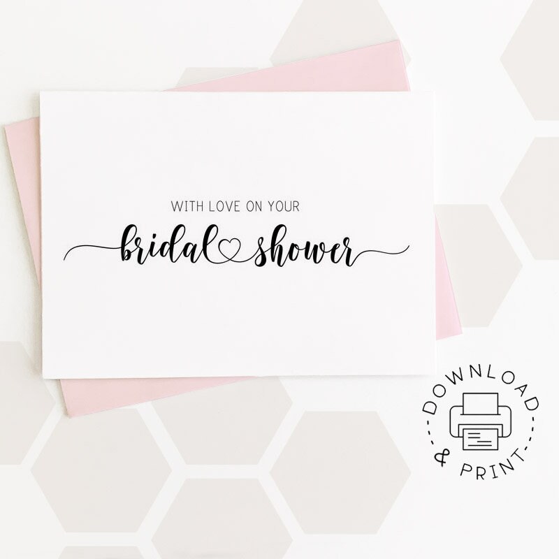 Bridal Shower Card - Etsy