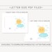 Printable Welcome Little One Card / Sun Baby Card Template / Instant ...