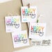 Printable Happy Birthday Gift Tags: Rainbow Colors (PDF Files) - Etsy