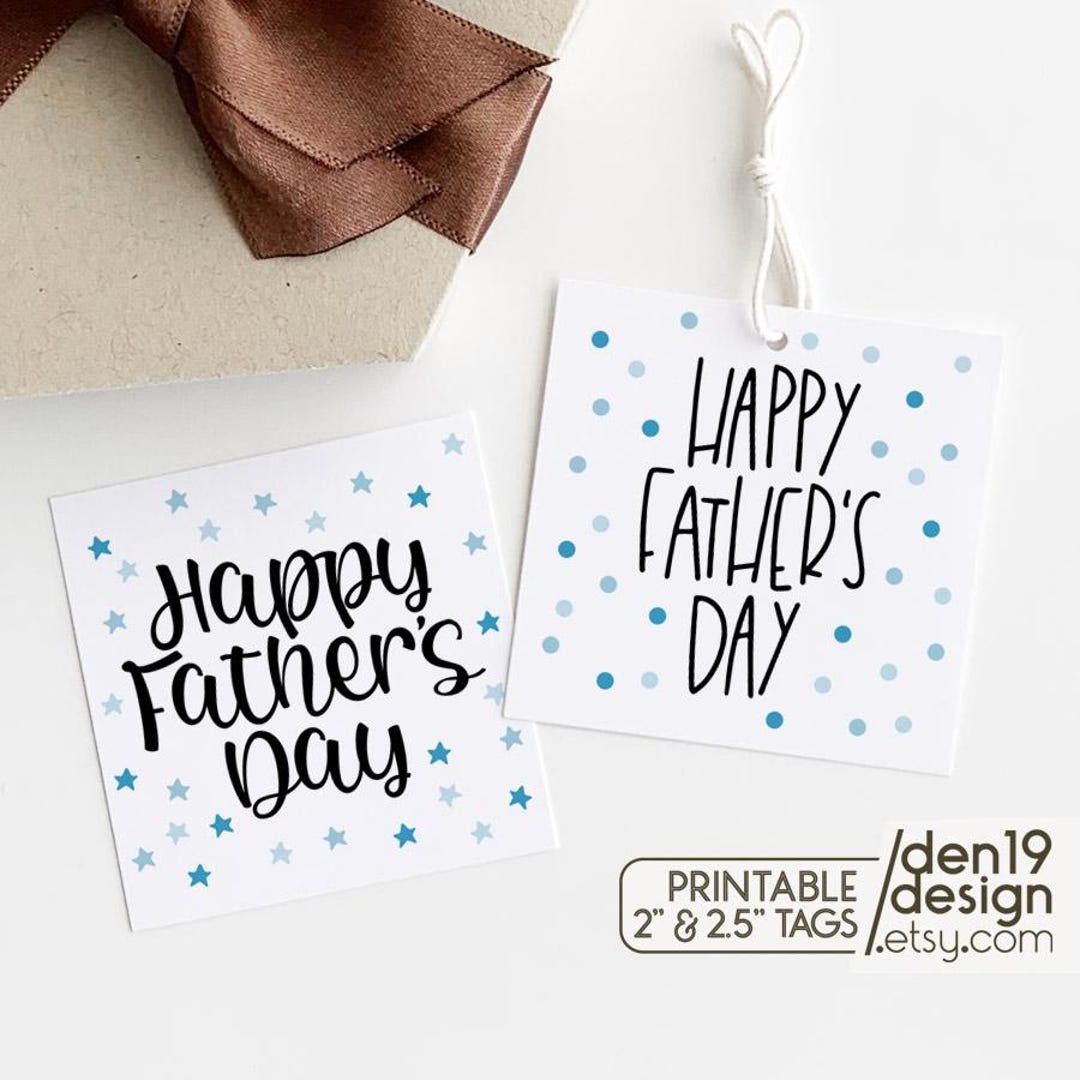 Printable Happy Father's Day Gift Tags / Instant Download Father's Day ...