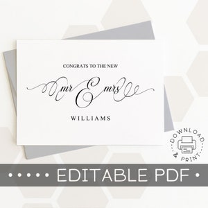 Editable & Printable Wedding Card / Instant Download PDF / Card ...