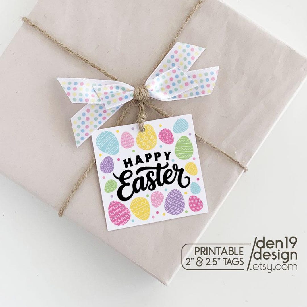 Printable Happy Easter Gift Tag - Etsy UK