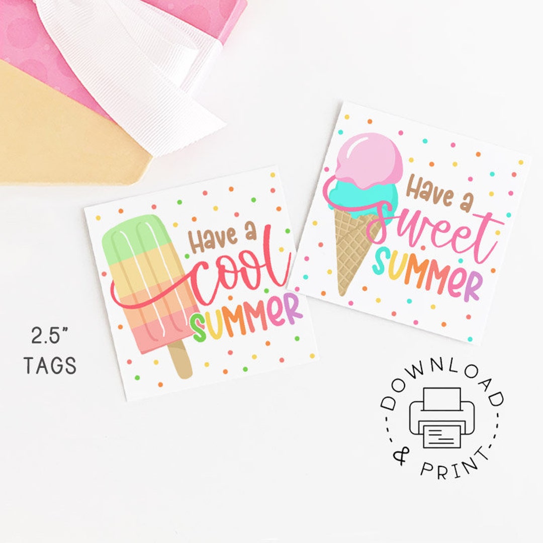 Printable Summer Gift Tags / Instant Download / Have A Cool - Etsy