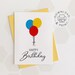 Set of 4 Printable Birthday Cards / Happy Birthday Card / Instant ...