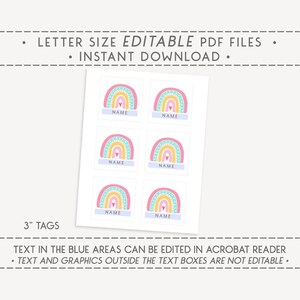Editable & Printable Enclosure Cards - Etsy