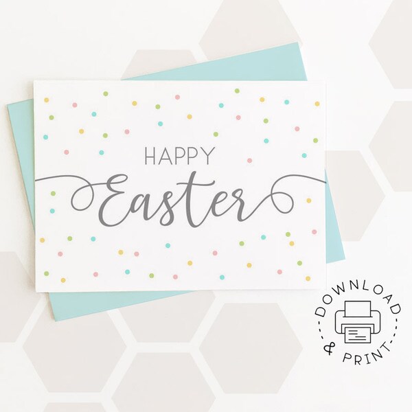 Happy Easter Card - Etsy