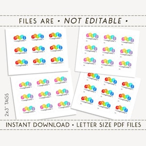 Feliz Cumpleaños Gift Tags: Spanish Birthday Labels (PDF) - Etsy