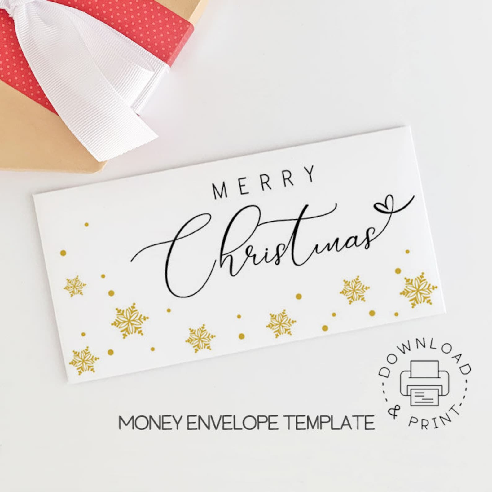 Printable Christmas Money Gift Envelope / Instant Download PDF - Etsy