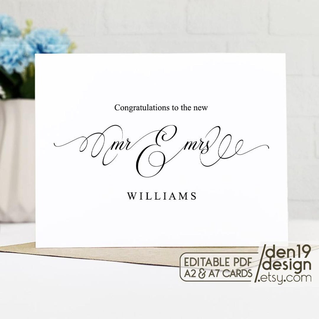Editable & Printable Wedding Card / Instant Download PDF / Card ...