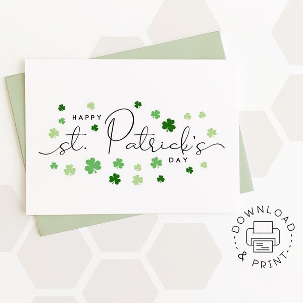 St Patricks Day Card - Etsy