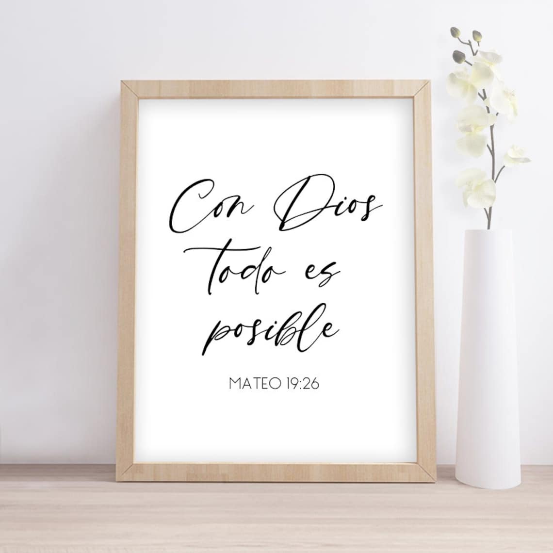 Con Dios Todo Es Posible / Instant Download Print / | Etsy