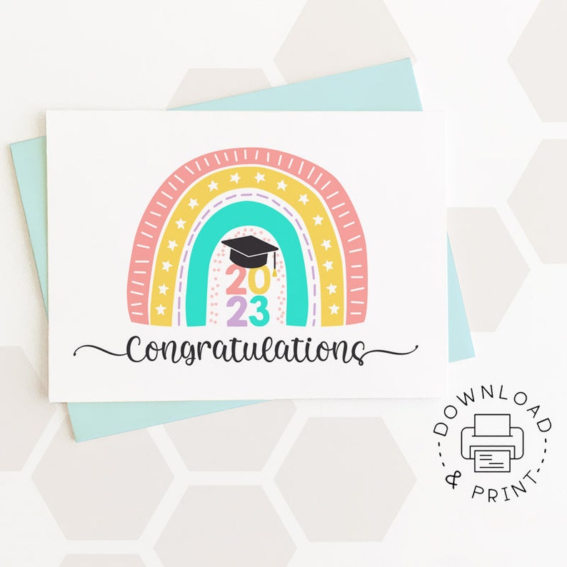 Congratulations Printable Card / Instant Download PDF / - Etsy