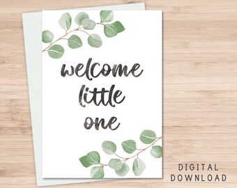 Welcome Little One Printable | Etsy