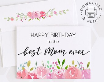 Best Mom Ever Printable - Etsy