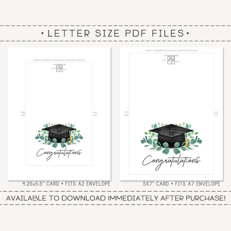 Congratulations Printable Card / Instant Download PDF / - Etsy