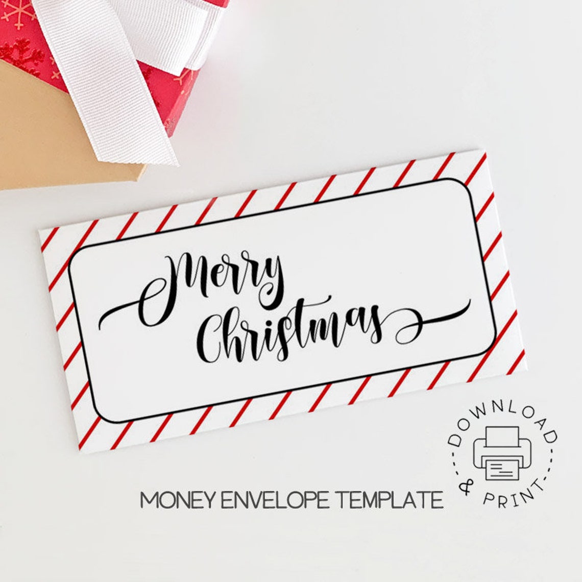Printable Christmas Money Gift Envelope / Instant Download PDF - Etsy