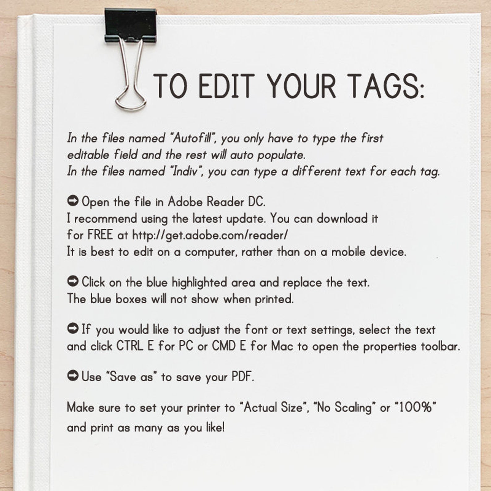 Editable & Printable Gift Tags / Happy Birthday Gift Tag / | Etsy