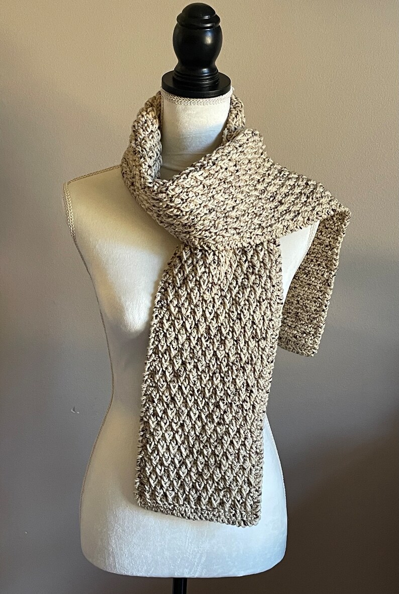 Handmade Winter Scarf and Pom Pom Hat Set - Etsy