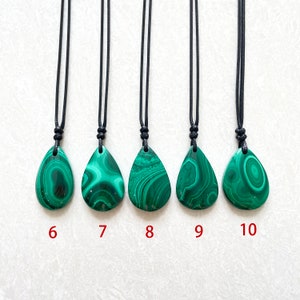 Malachite Necklace Malachite Pendant Malachite Jewelry - Etsy