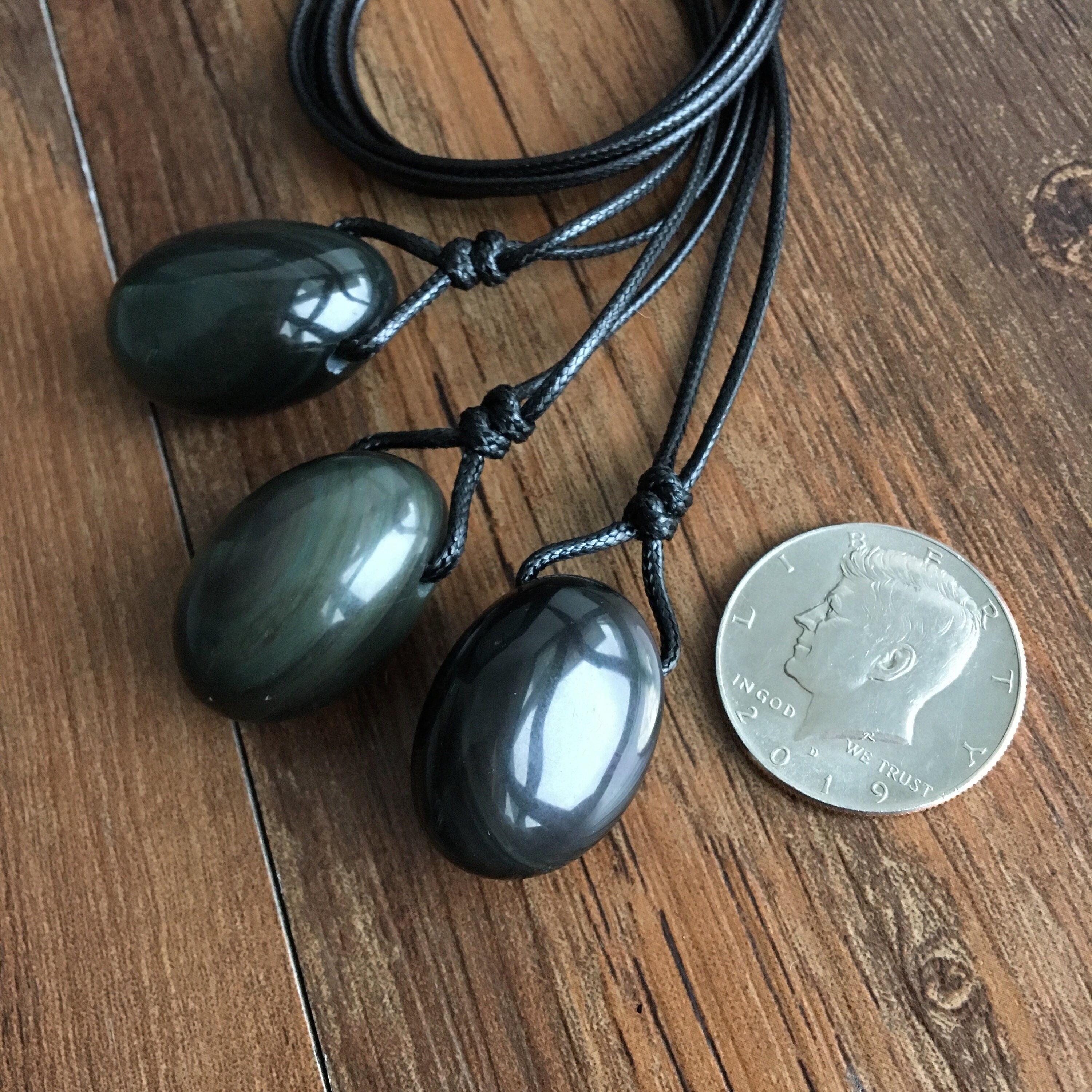 Obsidian Necklace Black Obsidian Pendant Spiritual | Etsy