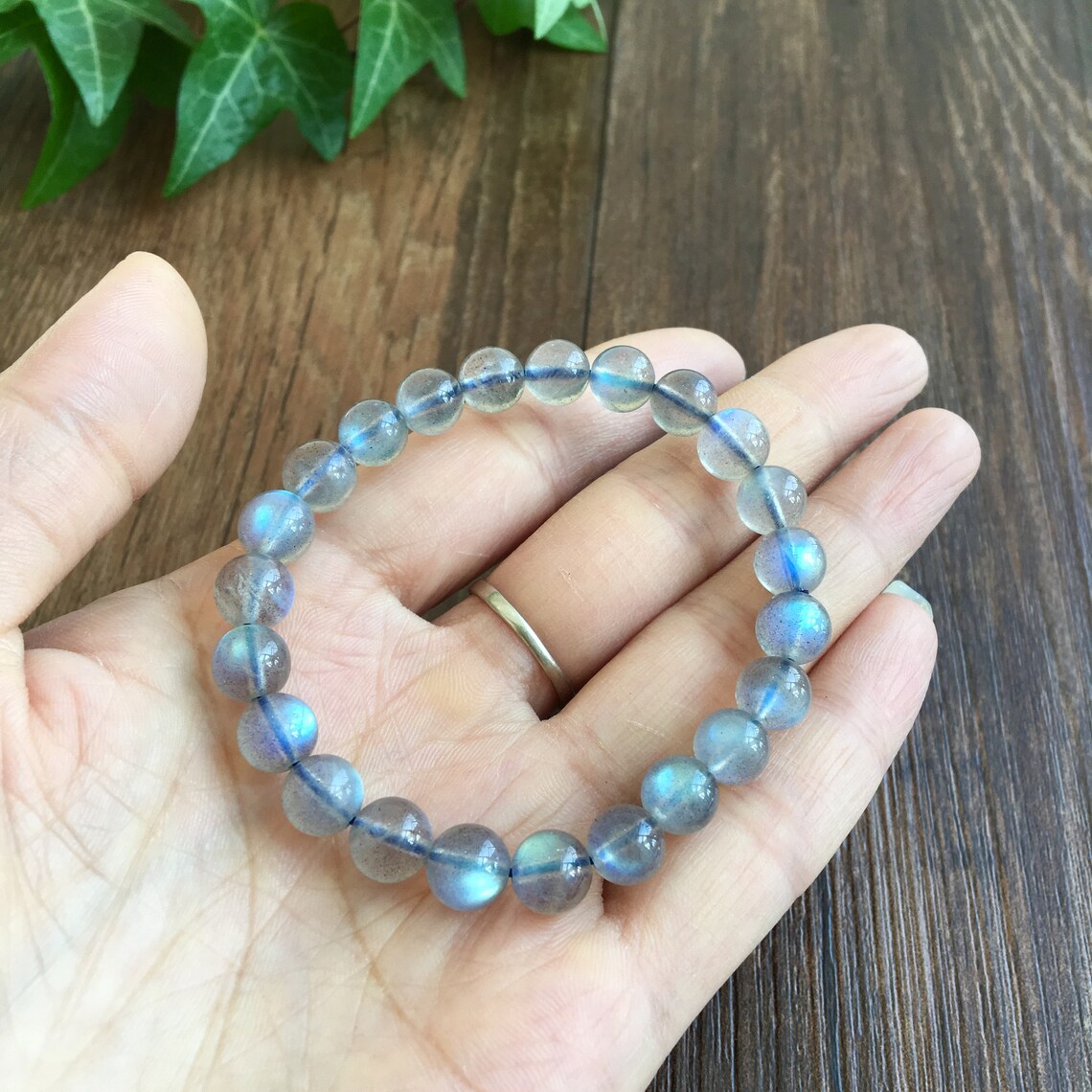 8 Mm Bead Labradorite Bracelet AAA Labradorite Grade | Etsy