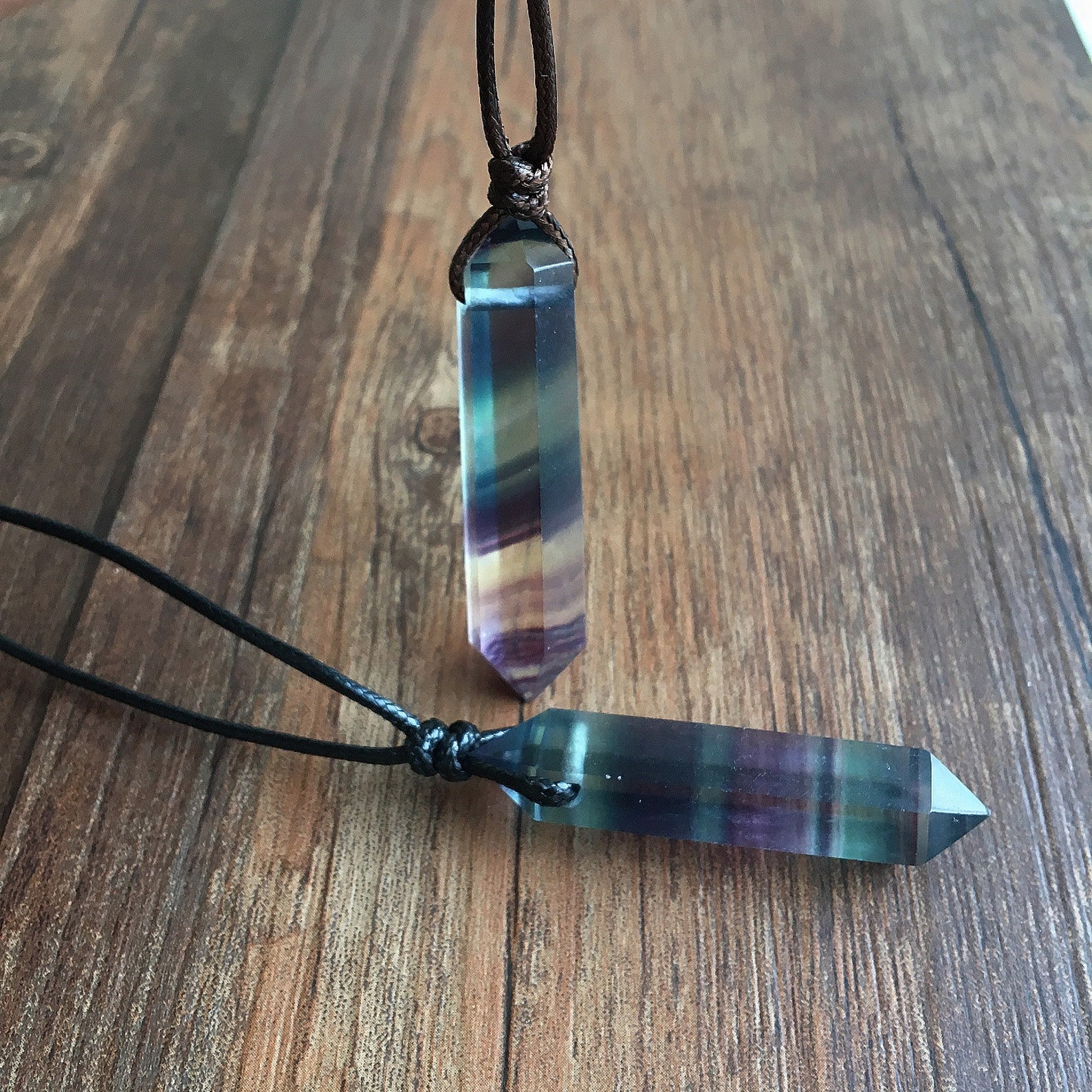 Fluorite Pendant Free Spirit Necklace Fluorite Jewelry - Etsy